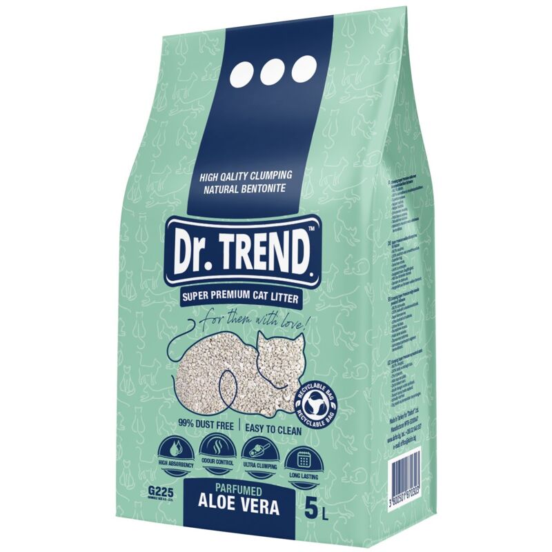 Dr. Trend Arena para gatos de bentonita superpremium Envase de 5 l ...