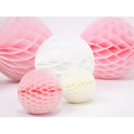 Bola de papel secante, color crema, 10 cm
