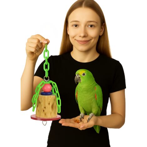Cactus Polly - Cactus colgante - Mineral natural para loros (Talla XL ...
