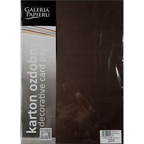 CARTÓN DECORATIVO MICA MARRÓN 240G (20) 1688