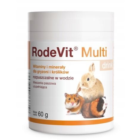 RodeVit Multi Drink vitaminas y minerales para roedores y conejos 60 g