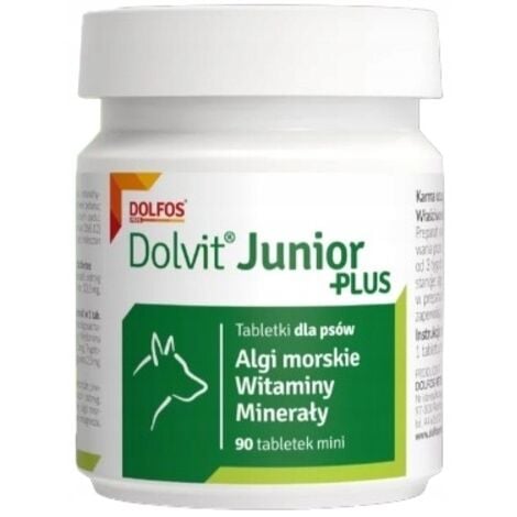 Dolvit Junior Plus Mini VITAMINAS Y MINERALES PARA CACHORROS para perros 90 tab.