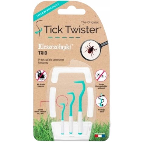 TICK TWISTER TRIO SET removedor de garrapatas