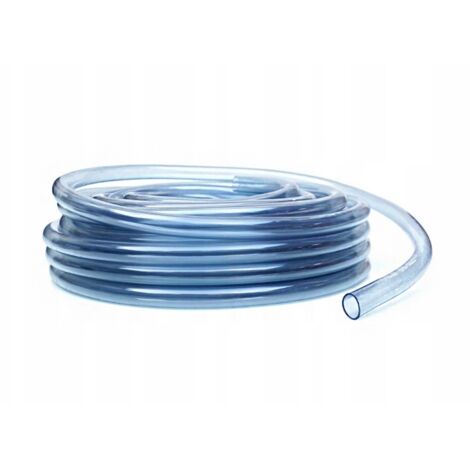 Manguera de plástico PVC de 25 m y 8 mm para combustible.