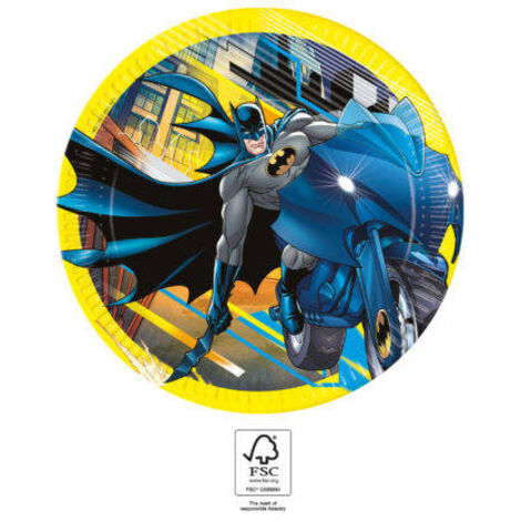 Platos de papel Batman Next Generation, 23 cm, 8 uds.