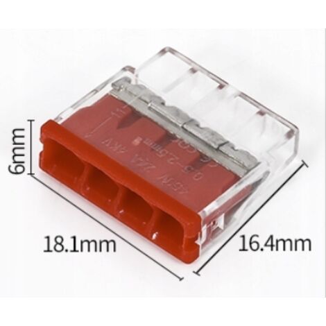 Conector rápido eléctrico 4x2,5 conector 10 piezas