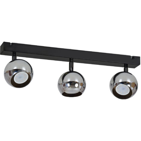 Lámpara de techo BALL, foco moderno cromado