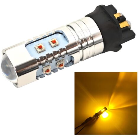 bombillas LED PW24W 12-24V CANBUS naranja para lentes rojas