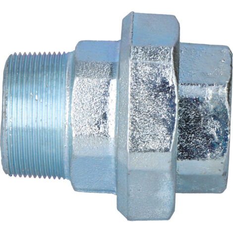 Unión roscada recta, hembra-macho, 2" galvanizada, U2, NR 59, NR 331 OPAL