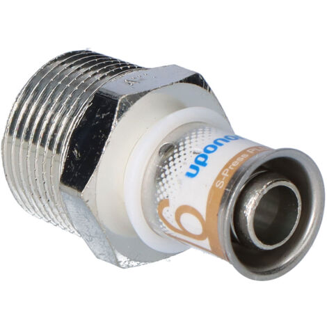 Conector roscado macho 16-R3/4"MT Uponor S-Press Plus