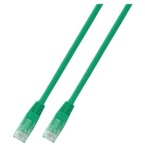 Cable de conexión RJ45 U/UTP cat. 5e PVC CCA verde 1 m