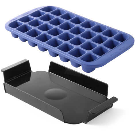 Bandeja de cubitos de hielo de goma para barman, 32 cubitos - Hendi 679005