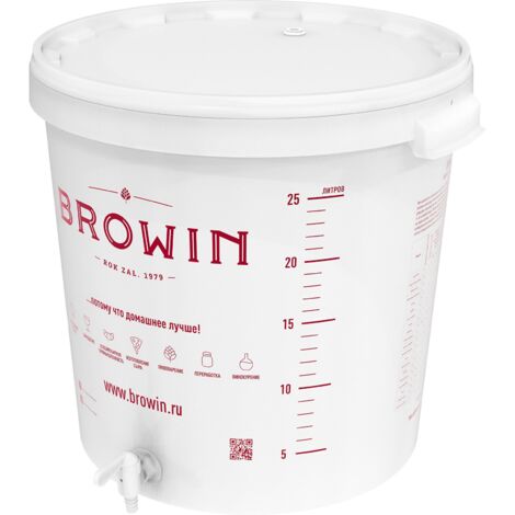 Recipiente de fermentación de 30 l con tapa y grifo