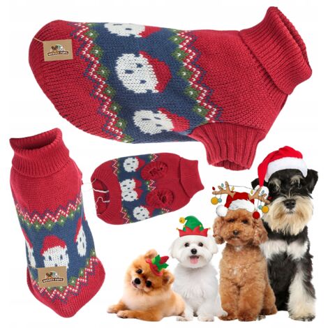 SUÉTER NAVIDEÑO para perros y gatos para ropa de abrigo invernal CUELLO ...