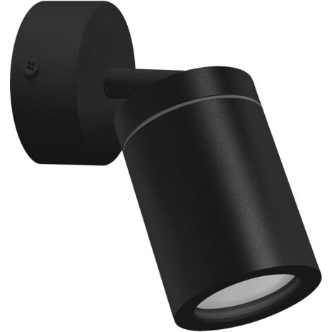 Luminaria de pared y techo TENOR GU10 1C negra