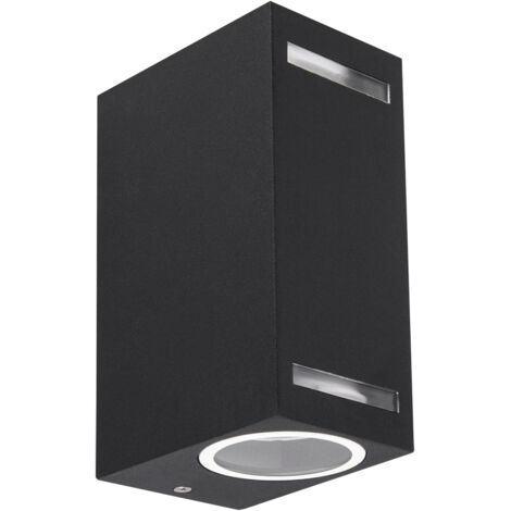 Aplique de jardín exterior FOREST 2xGU10 D IP54 negro