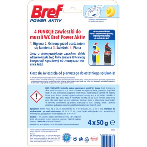 BREF Power Aktiv Limón Jugoso 4x50 g