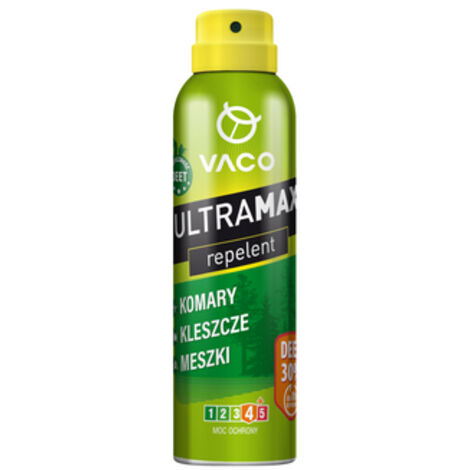 VACO ULTRAMAX Spray para mosquitos, garrapatas y jejenes DEET 30% - 170 ml