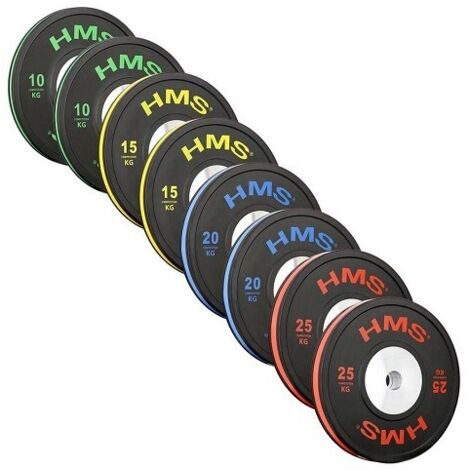 Set HMS BTBR - Juego de 8 discos olímpicos (10-25 kg)