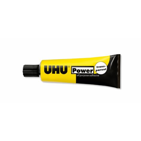 UHU Power - Pegamento universal, transparente, 42 g - adhesión fuerte