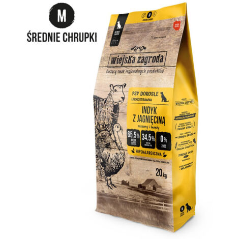 Pienso seco para perros Rural Farm Pavo con cordero M 20kg