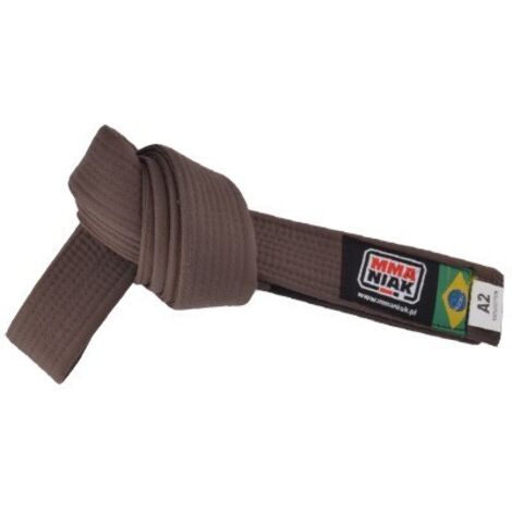 Cinturón tipo kimono A3 de MMAniak BJJ negro