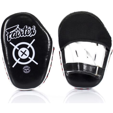 Manoplas de boxeo Fairtex FMV11 negras y blancas