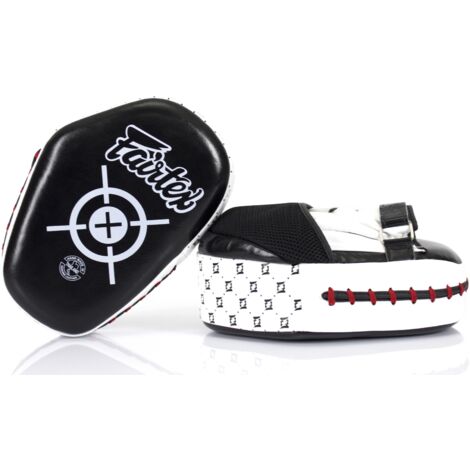 Manoplas de boxeo Fairtex FMV11 negras y blancas