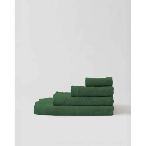 Toalla de algodón puro PURE (verde botella) 70/140 cm - L