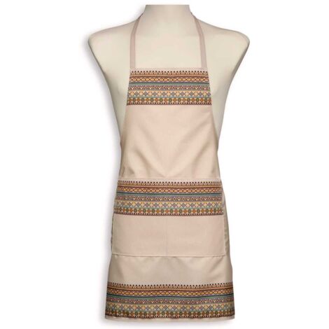 Delantal de cocina tradicional beige de Krzczonów
