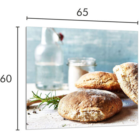 PANEL DE VIDRIO PARA COCINA 65x60 Pan