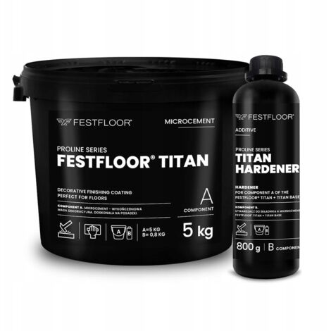 FESTFLOOR TITAN 5 KG + 0,8 KG - MICROCEMENTO DURO TT7000-N