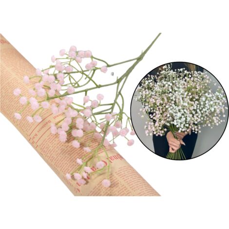 Rama - Yeso artificial 60 cm, rosa claro