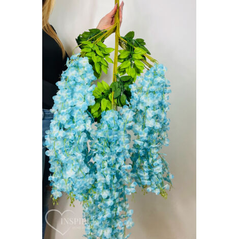 Guirnaldas de flores de glicina 12 piezas - azul claro