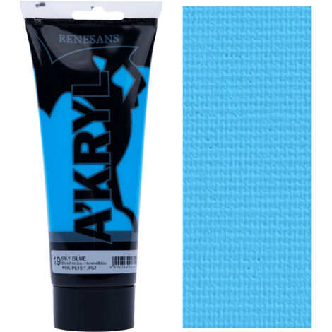 PINTURA ACRÍLICA A'KRYL azul azul Renesans 200ml 19 AZUL CIELO