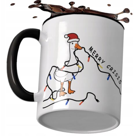 TAZA NAVIDEÑA GOOSE PIPA CON GOOSE PIPA REGALO NAVIDEÑO