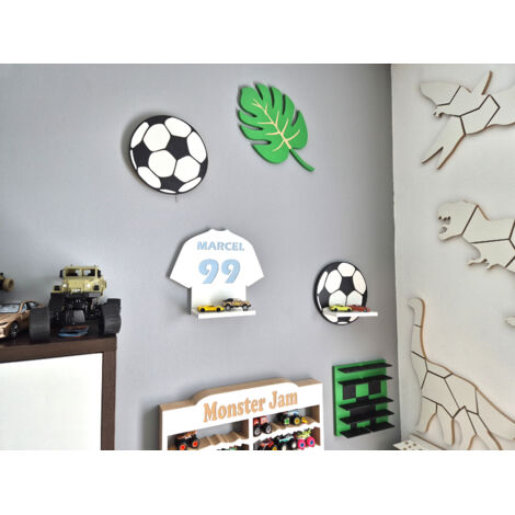 Tríptico de camisetas de fútbol de estante - personalizado