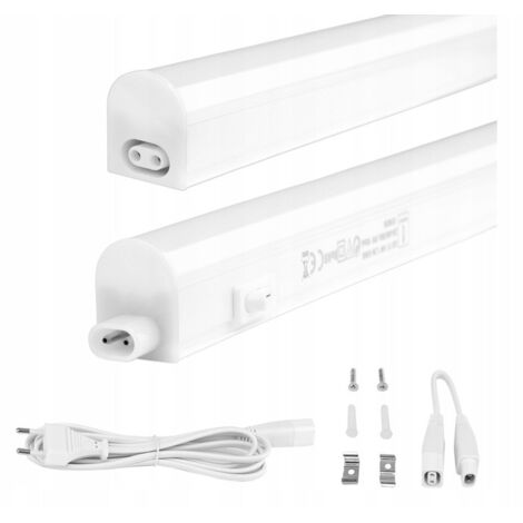 Lámpara de tira LED para bajo mueble T5 8W 60cm 3000K