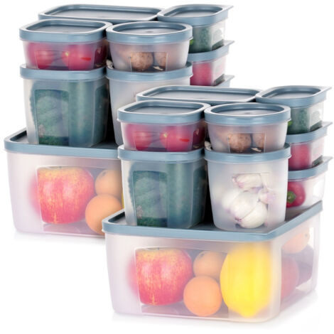 Recipientes para alimentos con tapa, 20 unidades.