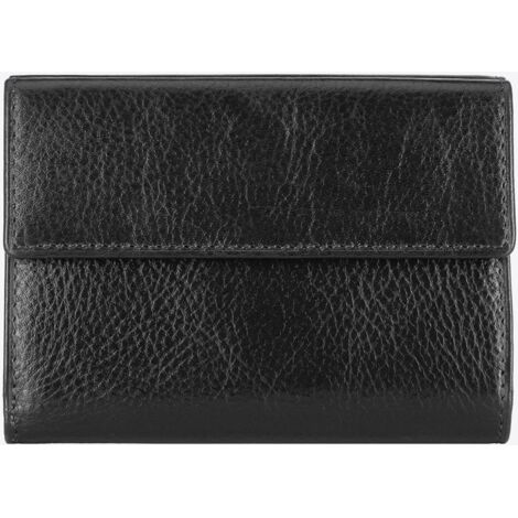 Cartera de piel para mujer Wittchen horizontal en piel natural negra