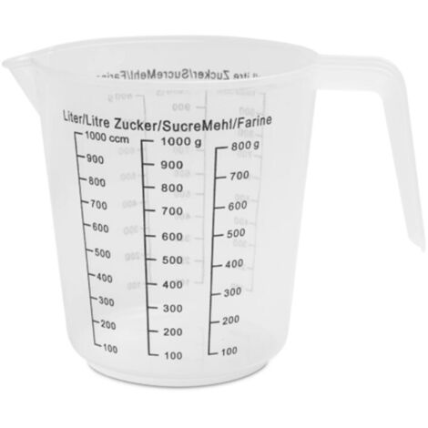 Recipiente de cocina con vaso medidor 1l 12,5 x 13 x 10cm XJ5832