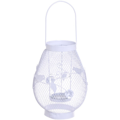 Linterna blanca 19,5 x 17,5 x 24 cm LAT-WX1203