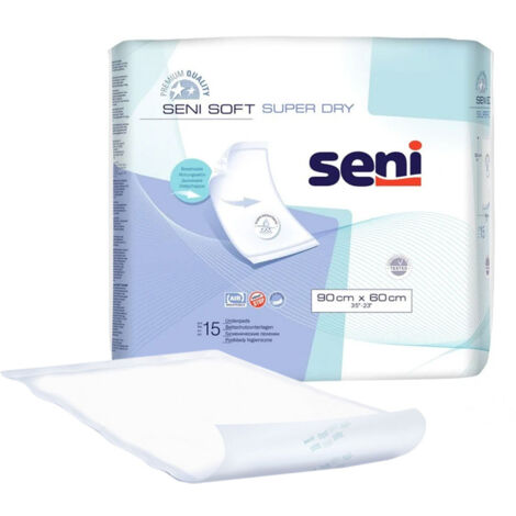 Almohadilla absorbente transpirable 90 cm x 60 cm Seni Soft Super Dry ...
