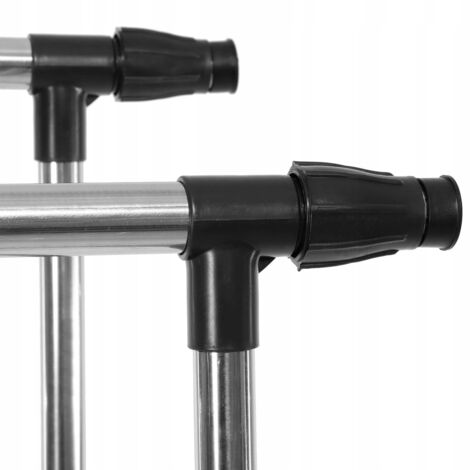 PERCHA CON RUEDAS PARA ROPA Y ZAPATOS ARMARIO DE PIE 85-150cm Móvil ...