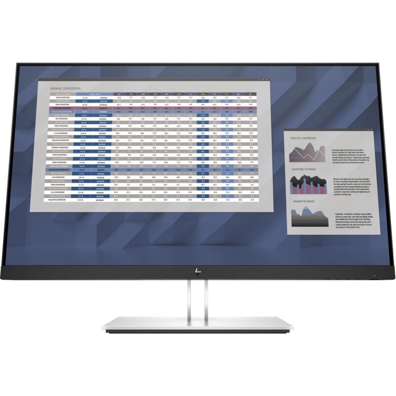 HP E27 G4 Monitor 27" IPS FHD, 1920x1080, LED, 5 ms, Schwarz, 9VG71AA