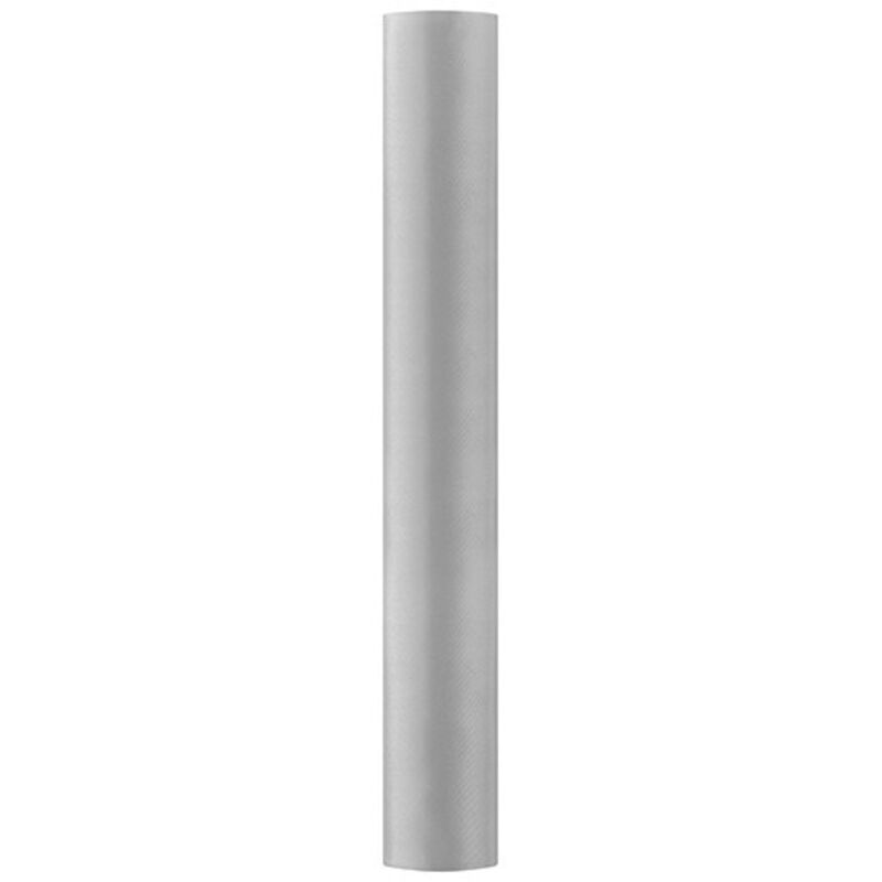 Glatter Satin, silber, 0,36 x 9 m (1 Karton / 24 Stk.) (1 Stk. / 9 m.)