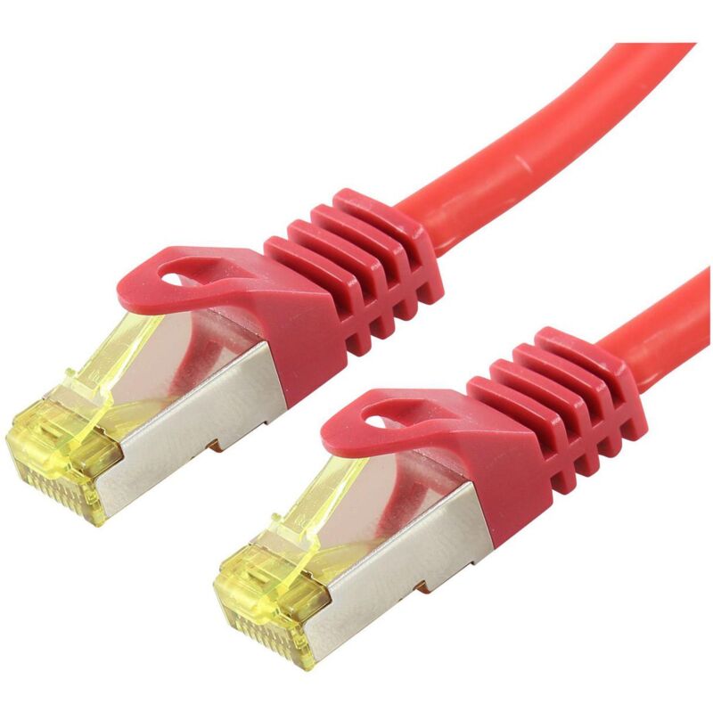 Professionelles SFTP/LSOH CAT6A 3M Patchkabel, Rot, TCR6ASS030R
