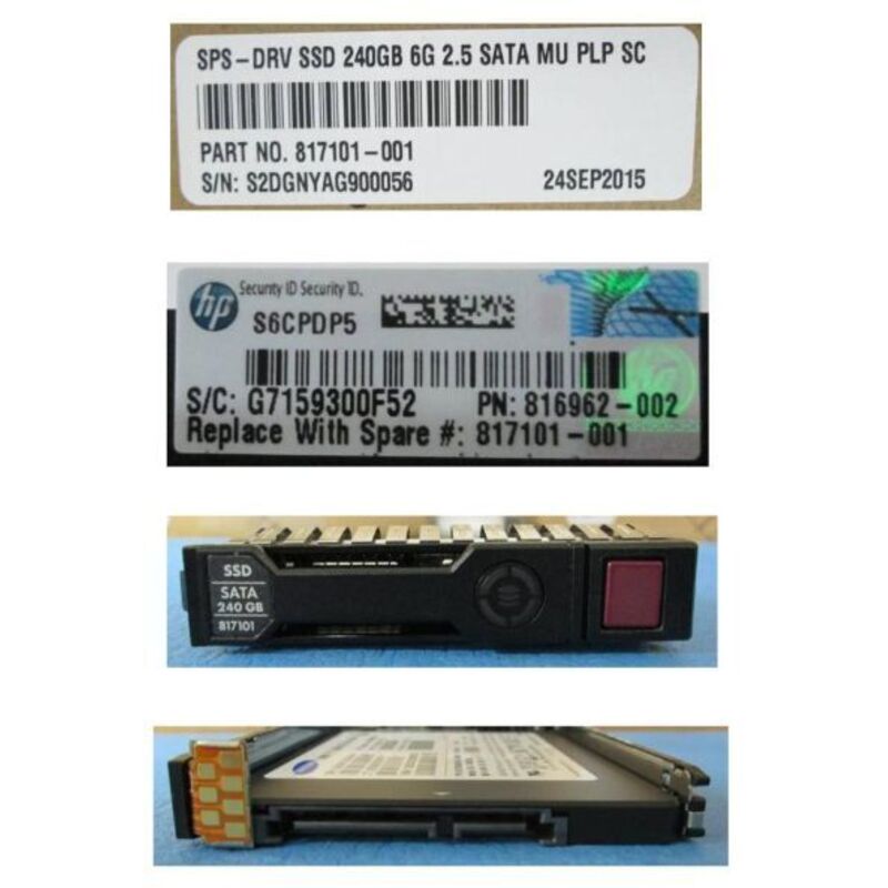 HP Enterprise Hot-Plug SSD 240GB 2,5" SFF, 817101-001