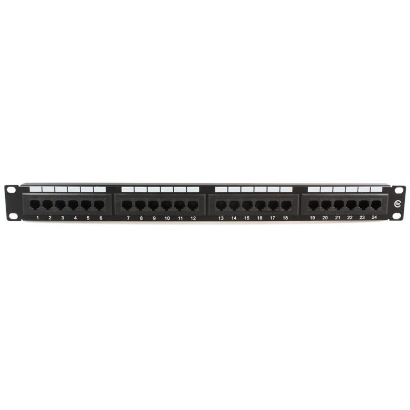 MicroConnect 19" UTP CAT5e Patchpanel 24 Ports Dual IDC, PP-003