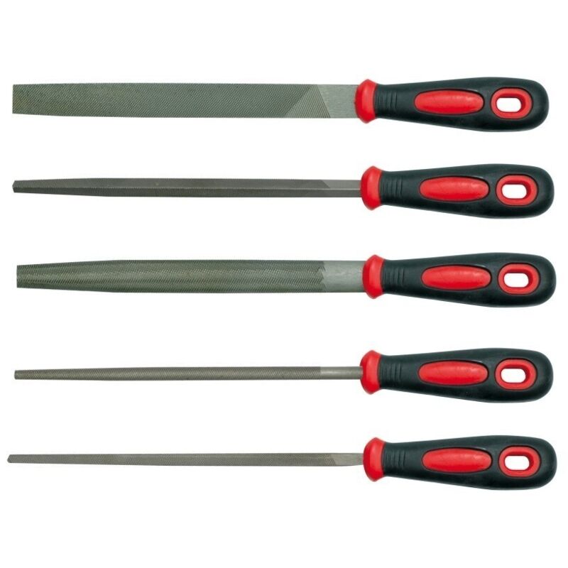 Metallfeilen 200mm, Satz 5-tlg. /25166/VOREL